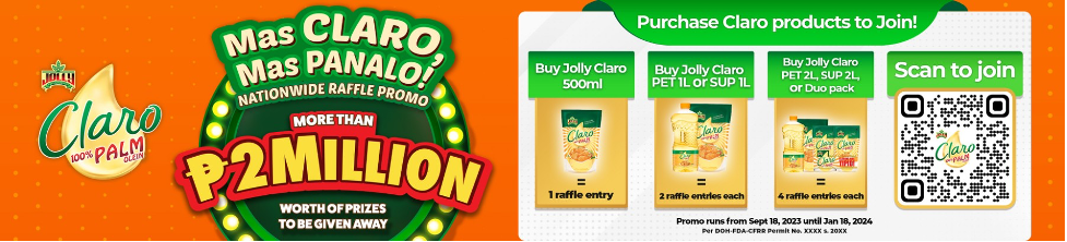 Win Over P2 Million Worth of Prizes from Jolly Claro’s Mas Claro, Mas ...